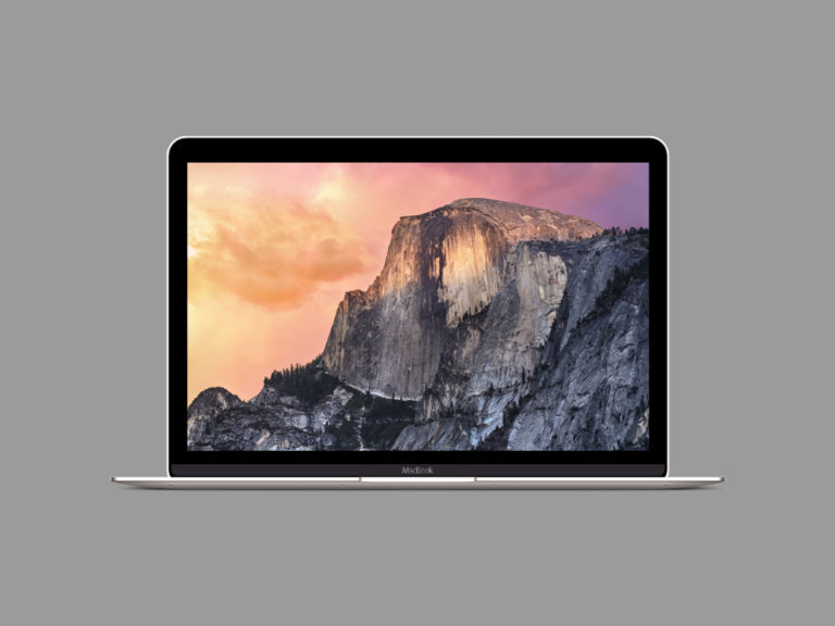 12" Retina MacBook Sketch Mockup | Mockup World HQ