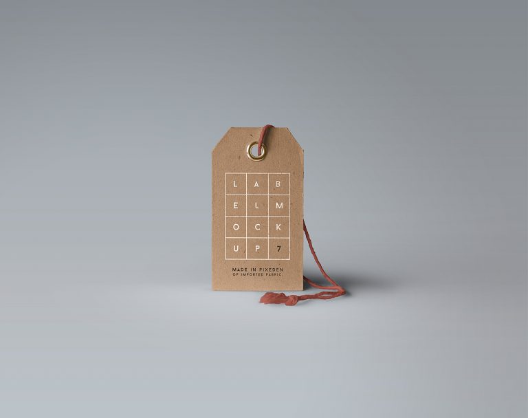 Free Label Brand Mockup | Mockup World HQ