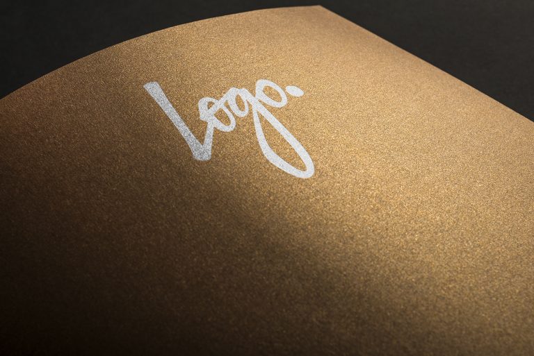 Free Logo on Paper Mockup | Mockup World HQ