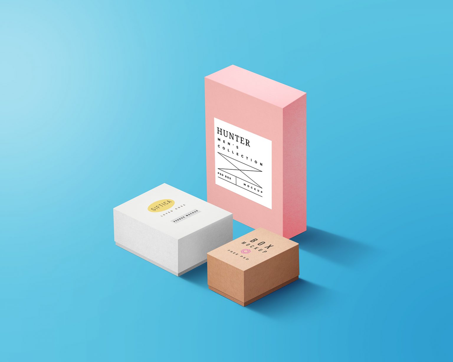 Boxes Packaging Mockup PSD | Mockup World HQ