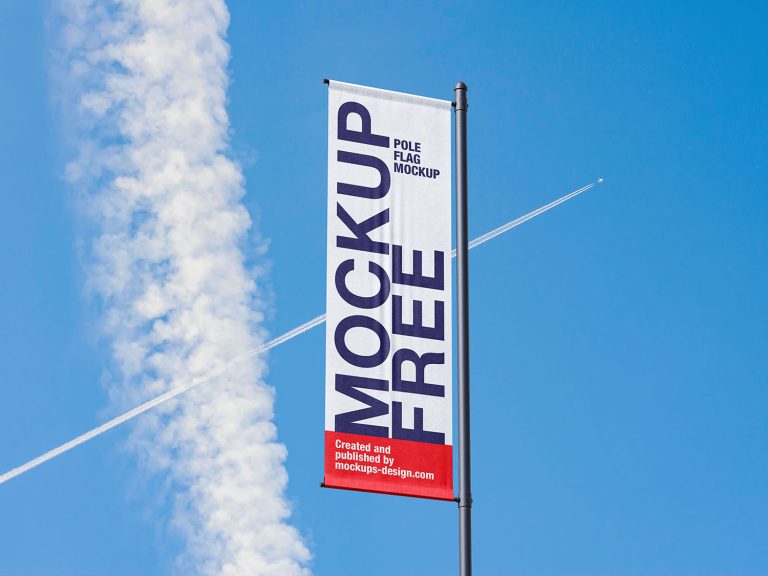 Pole Banner Free Mockup | Mockup World HQ